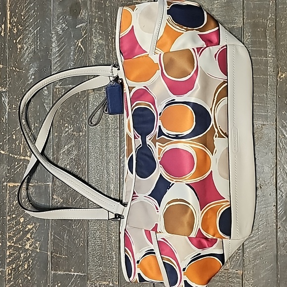 Coach | Bags | Coach Purse Medium Multi Color | Poshmark
